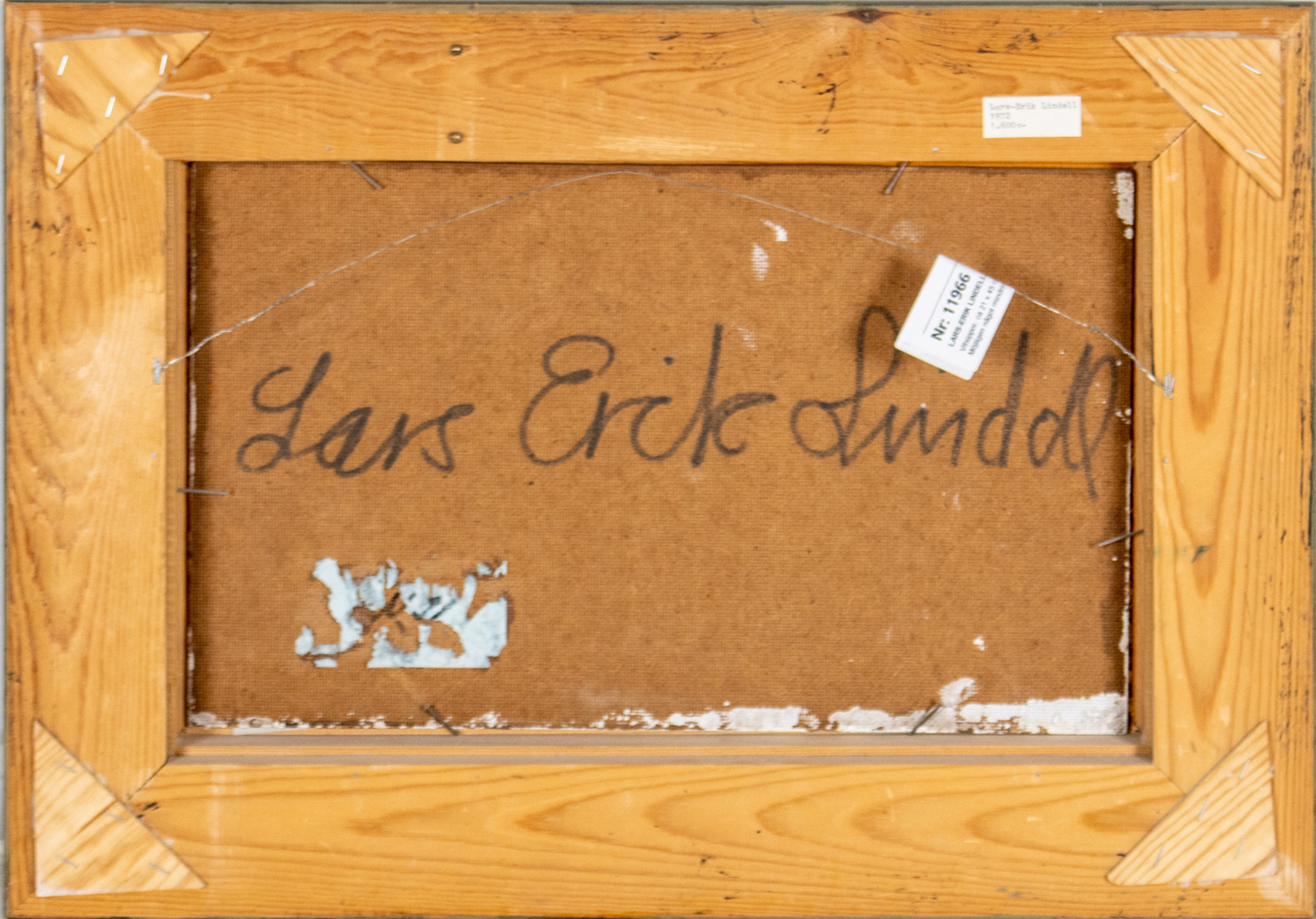 LARS-ERIK LINDELL (född 1933), olja på… | Auktion.se