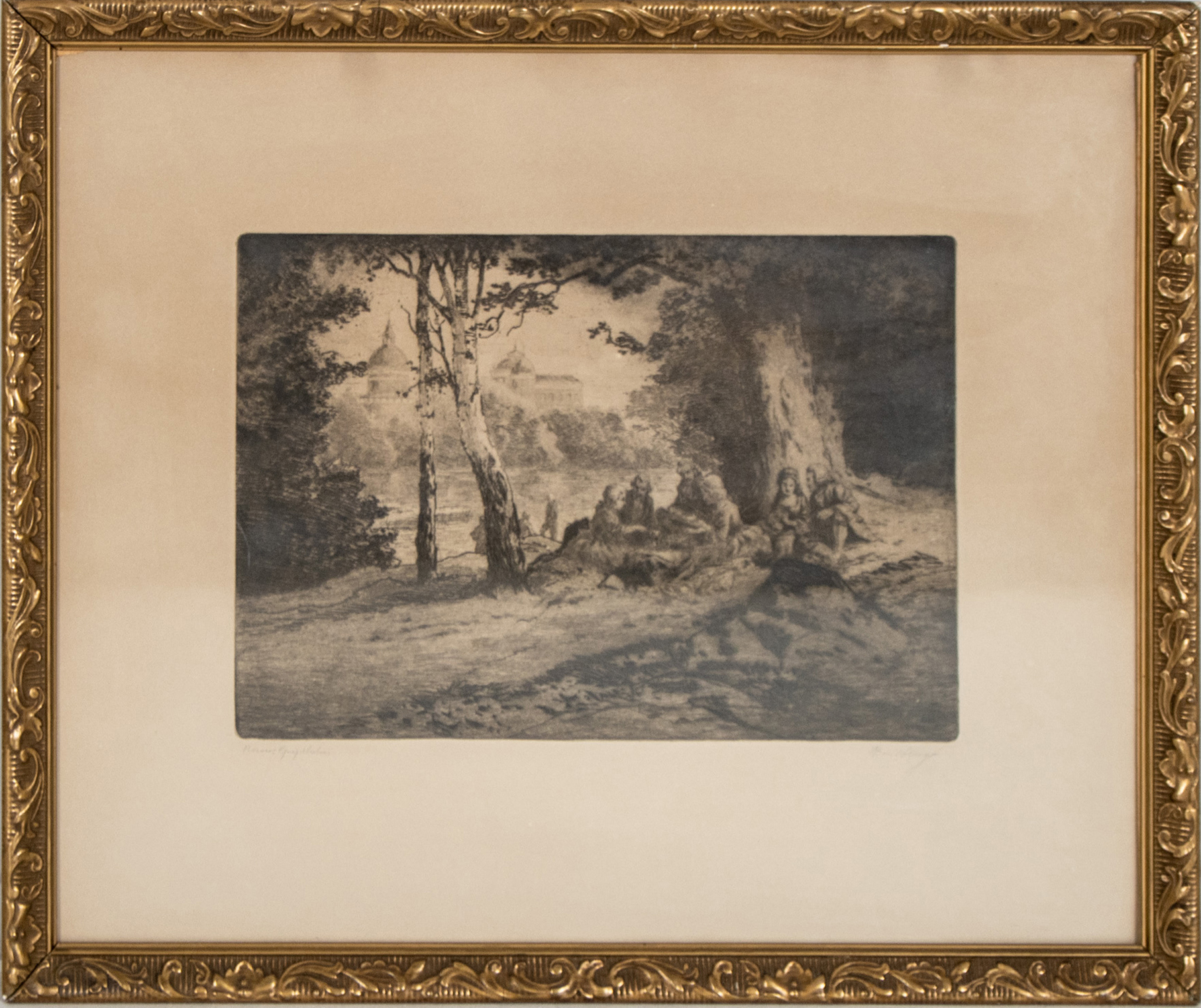 EMIL ÅBERG (1864-1940), etsning, signer… | Auktion.se