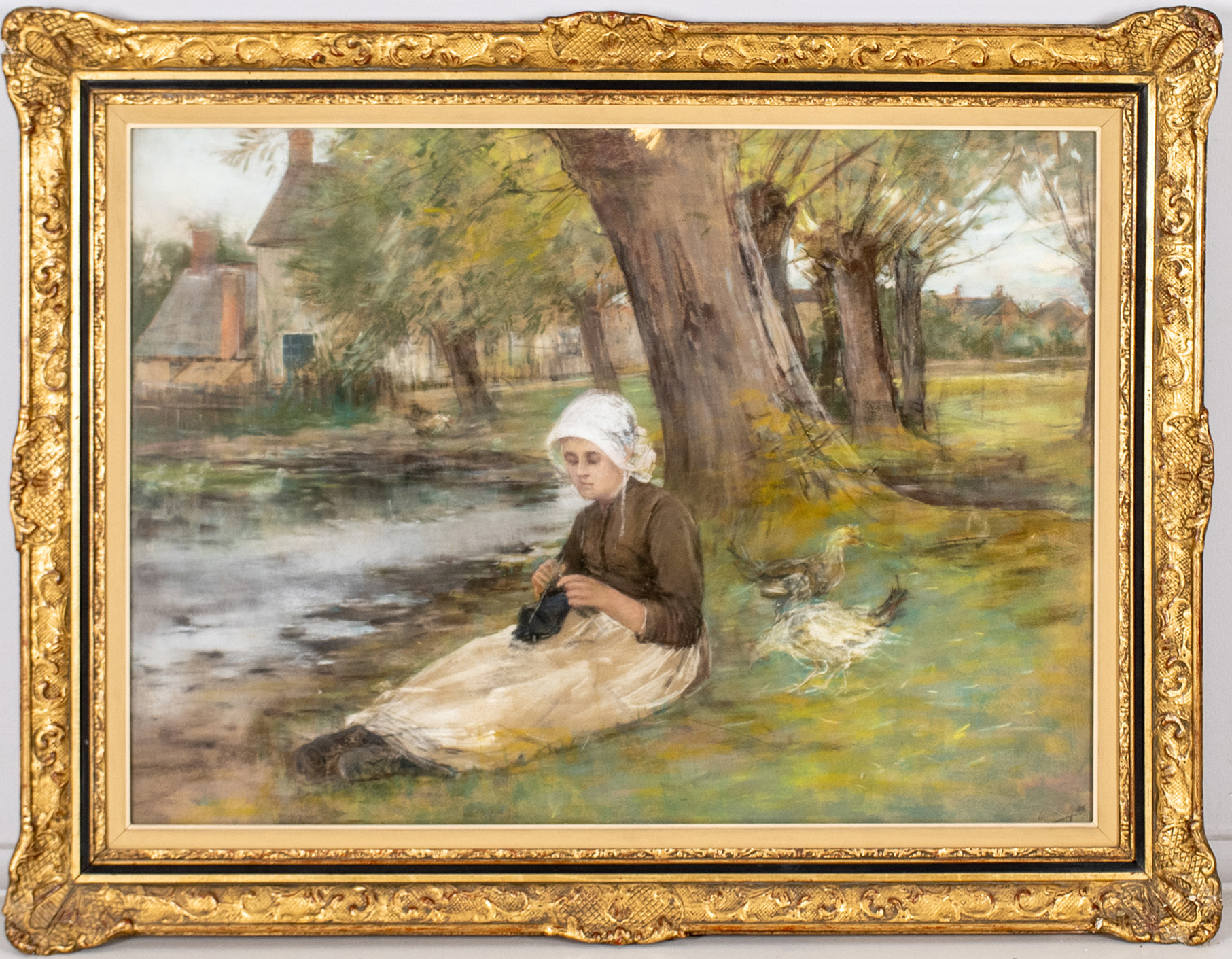 ANNA NORDGREN (1847-1916), pastell, signerad | Auktion