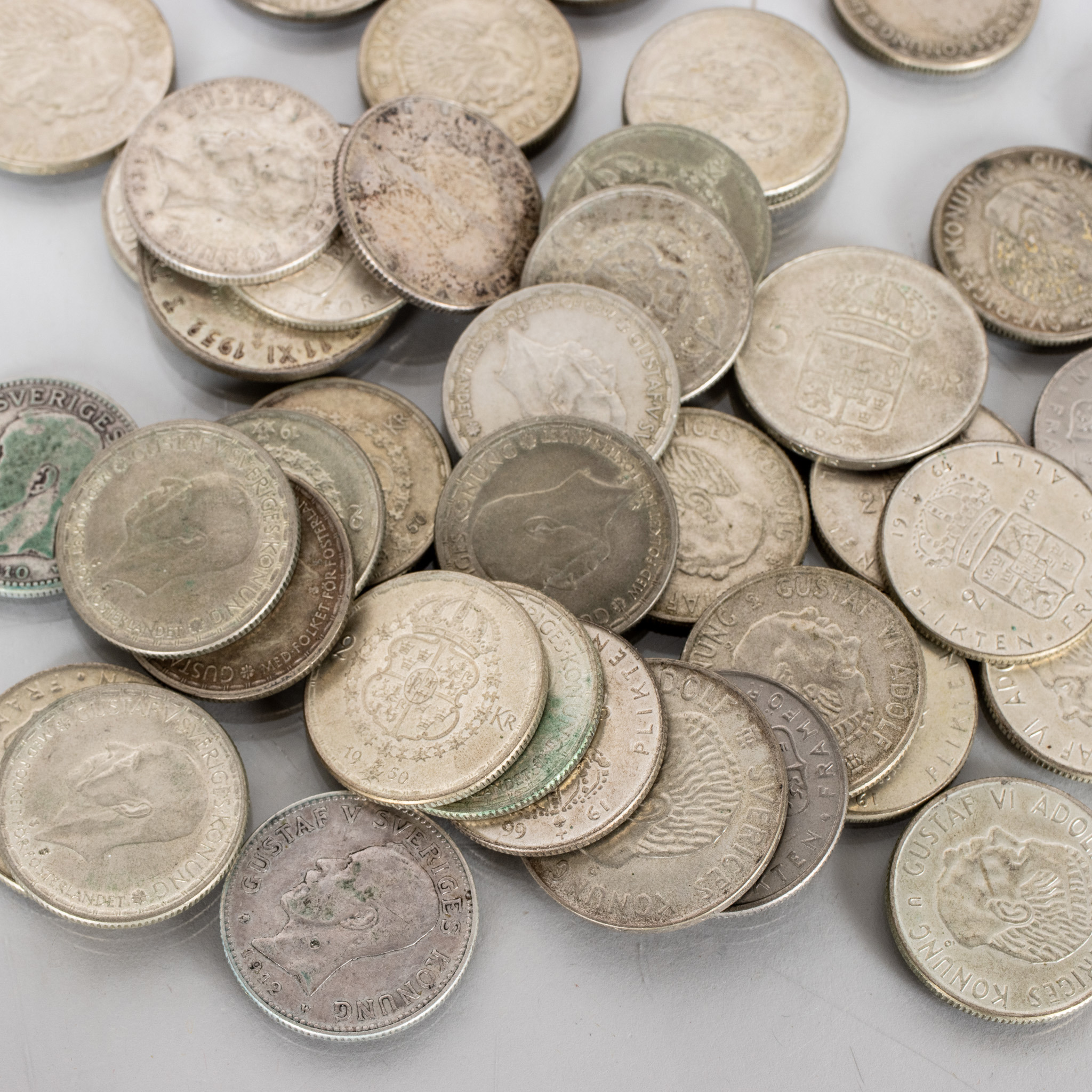 SAMLING MYNT, olika valörer och årtal,… | Auktion.se